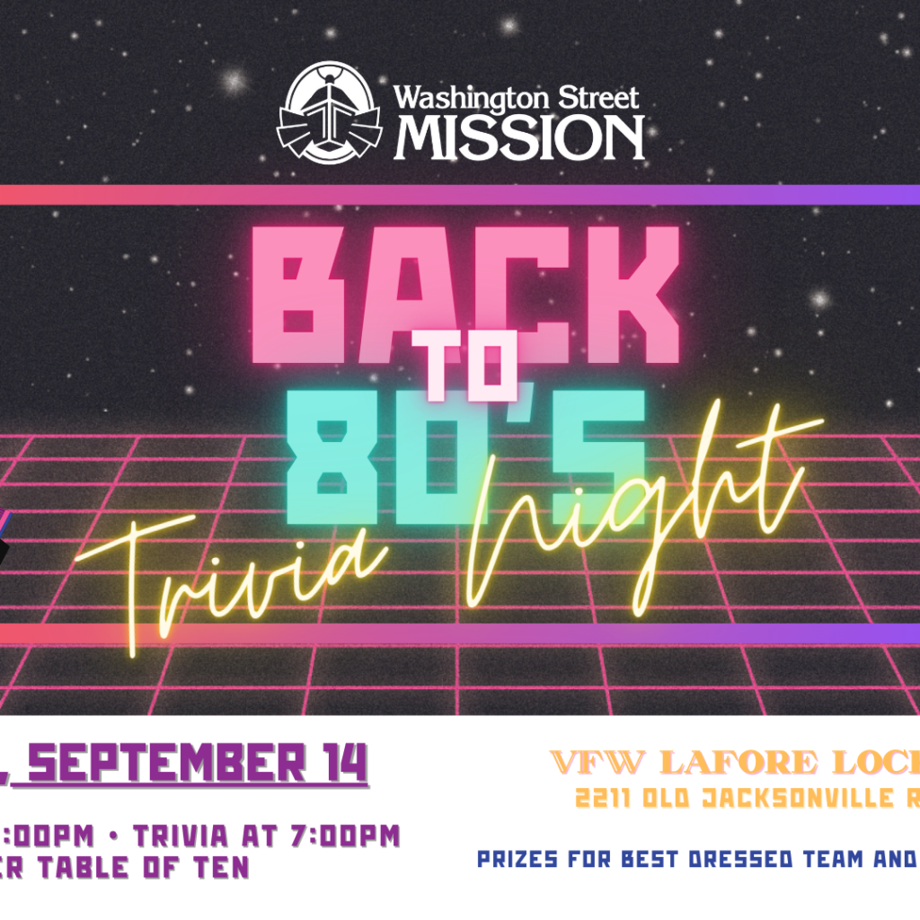Back to the 80's Trivia Night - Washington Street Mission