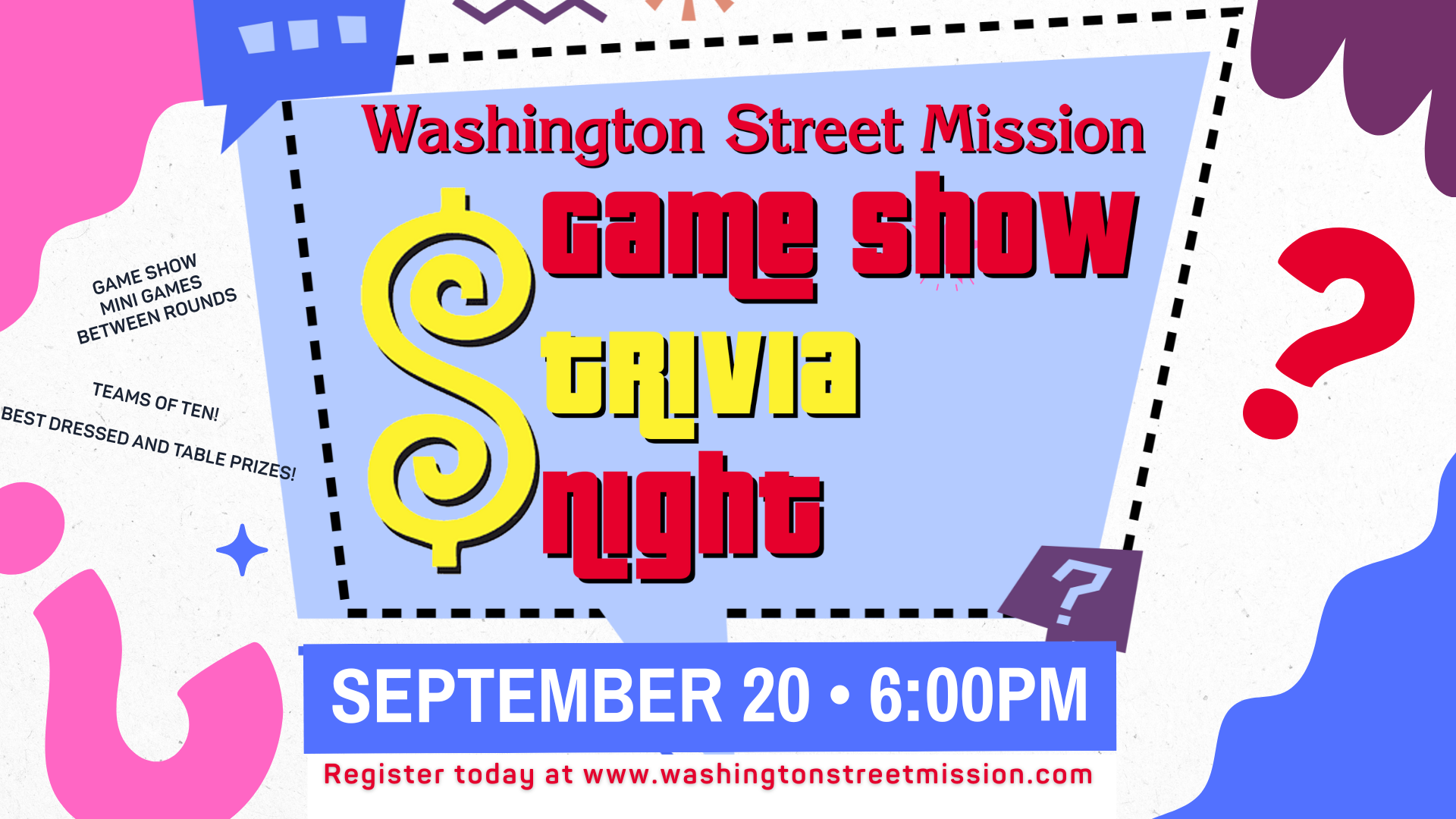 GAME SHOW TRIVIA NIGHT - Washington Street Mission